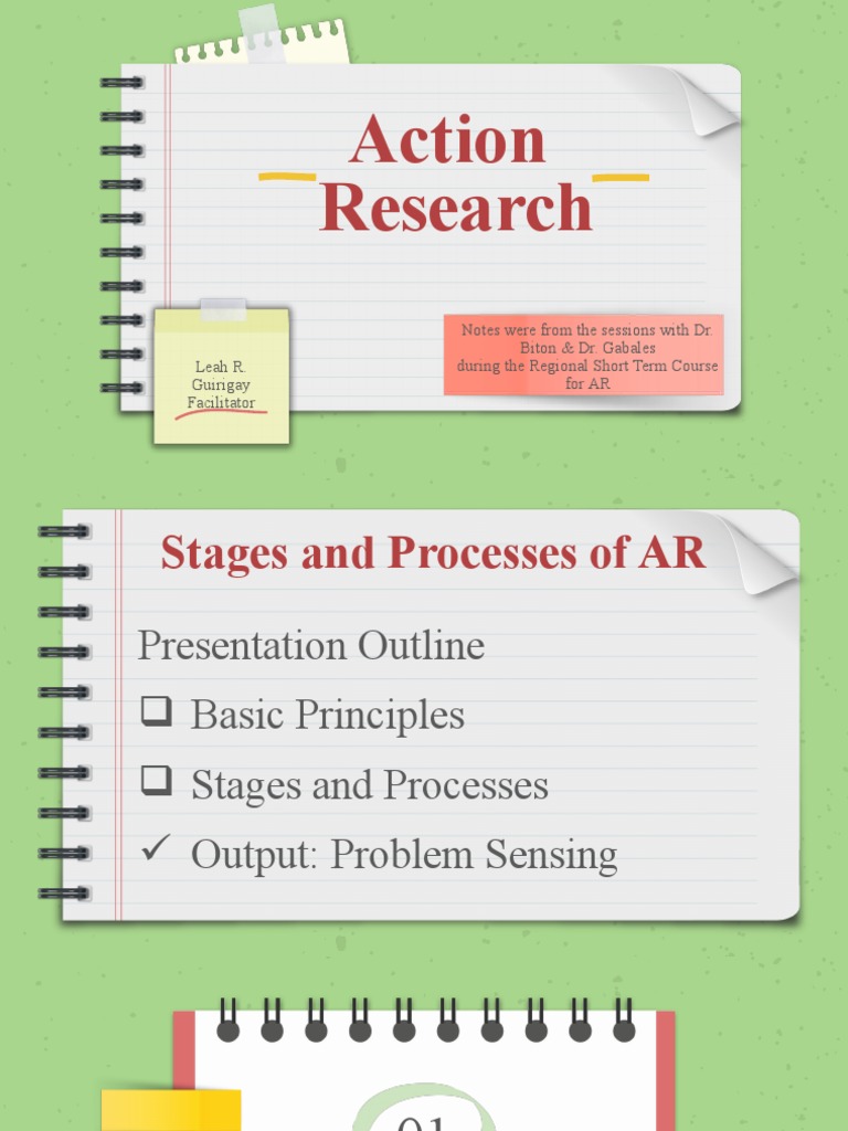 Basic Prin & Stages of Ar | PDF | Action Research | Teachers
