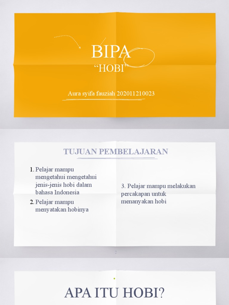 BIPA Aura | PDF | Seni & Disiplin Bahasa | Pengembangan Diri
