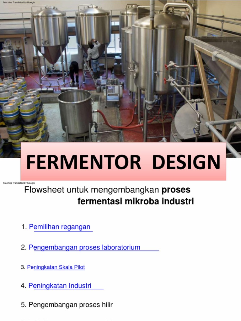 Kuliah-9 Desain Fermentor Dan Tipe Fermentasi-1 | PDF