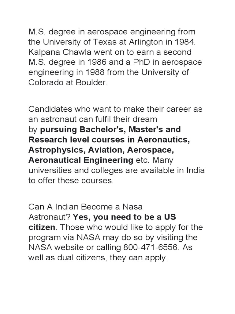 Astronaut | PDF | Astronauts | Nasa