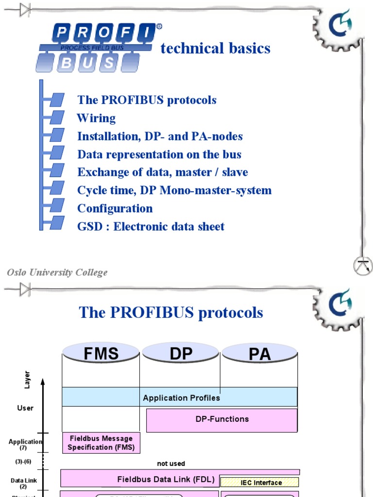 PROFIBUS Protocols Overview at Oslo U. | PDF | Computer Engineering | Internet Standards