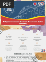 Philgeps Presentation | PDF | Business | Finance & Money Management