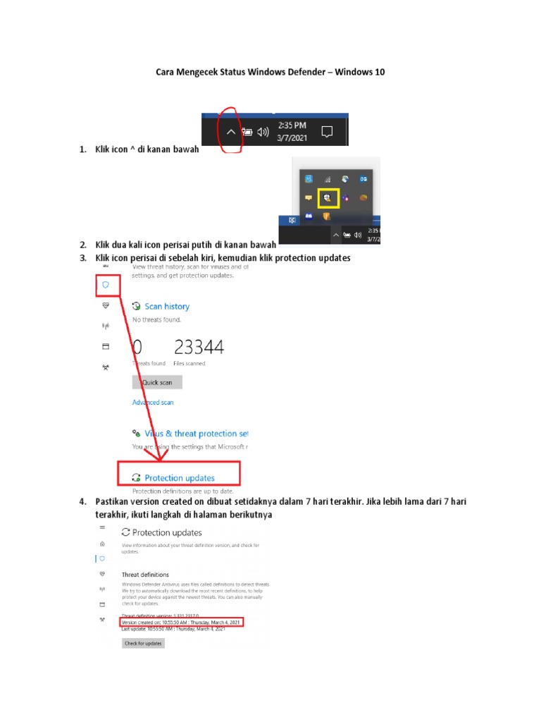 UPDATE Cara Mengecek Status Windows Defender | PDF