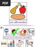 Fichas Pictogramas Comidas y Bebidas | PDF