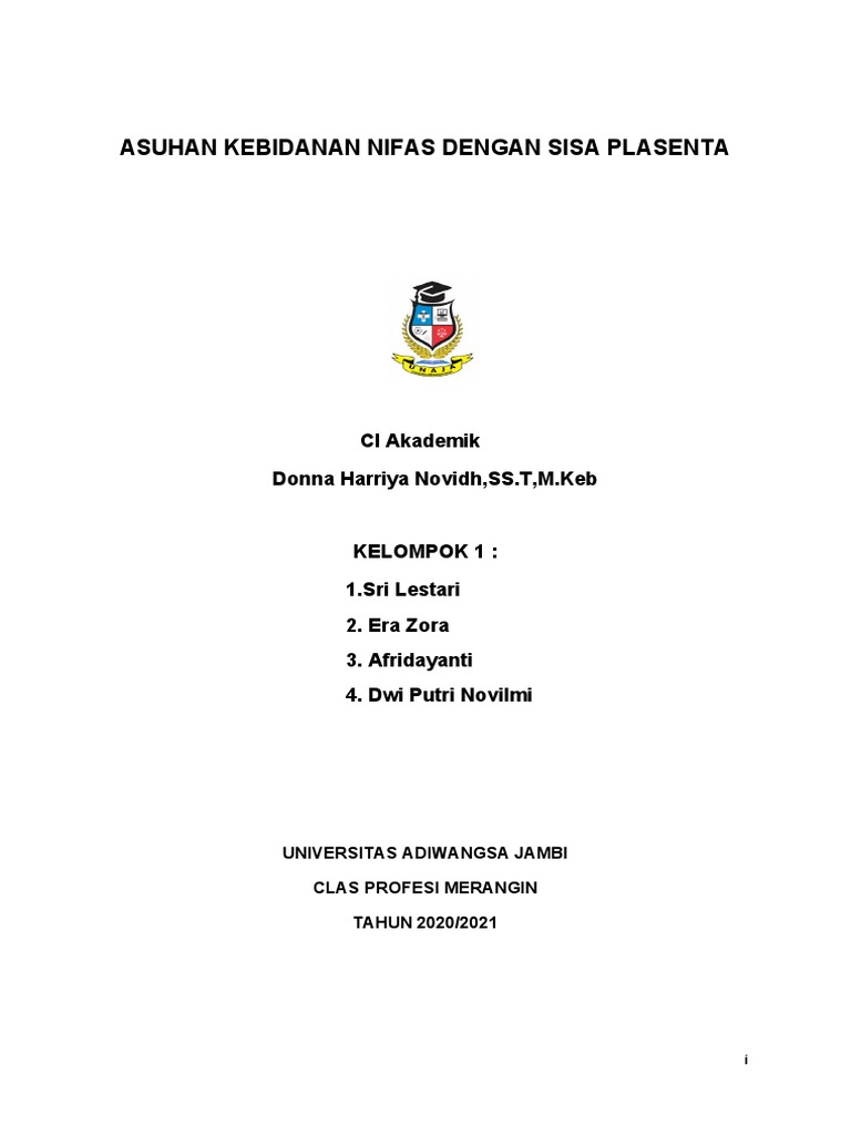 Asuhan Kebidanan Nifas: Sisa Plasenta | PDF