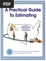 WSDOT Cost Estimating Manual M 3034.04 | PDF | Risk | Project Management