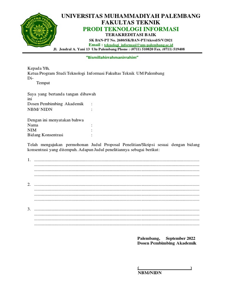 Syarat Sempro 2019 Ta 2022-2023 | PDF