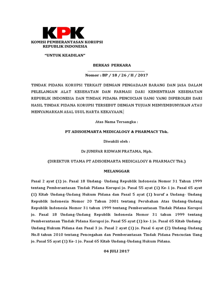 1.1 Sampul Berkas Perkara | PDF