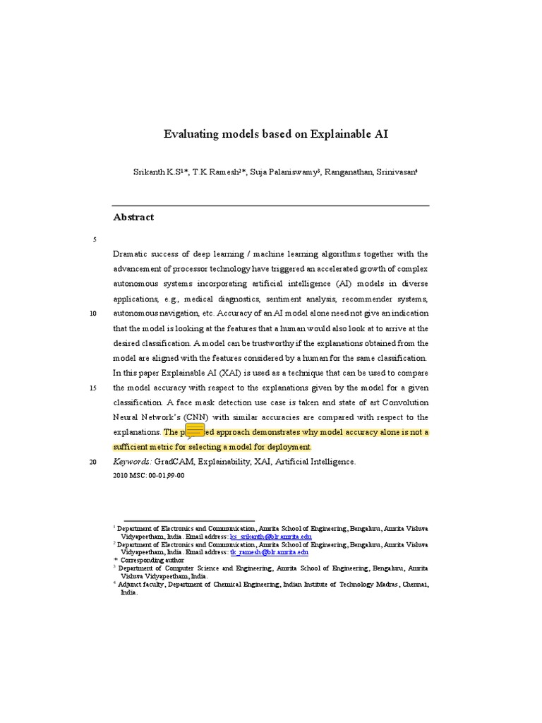 Evaluating Models Based On Explainable Ai: Keywords: Gradcam ...