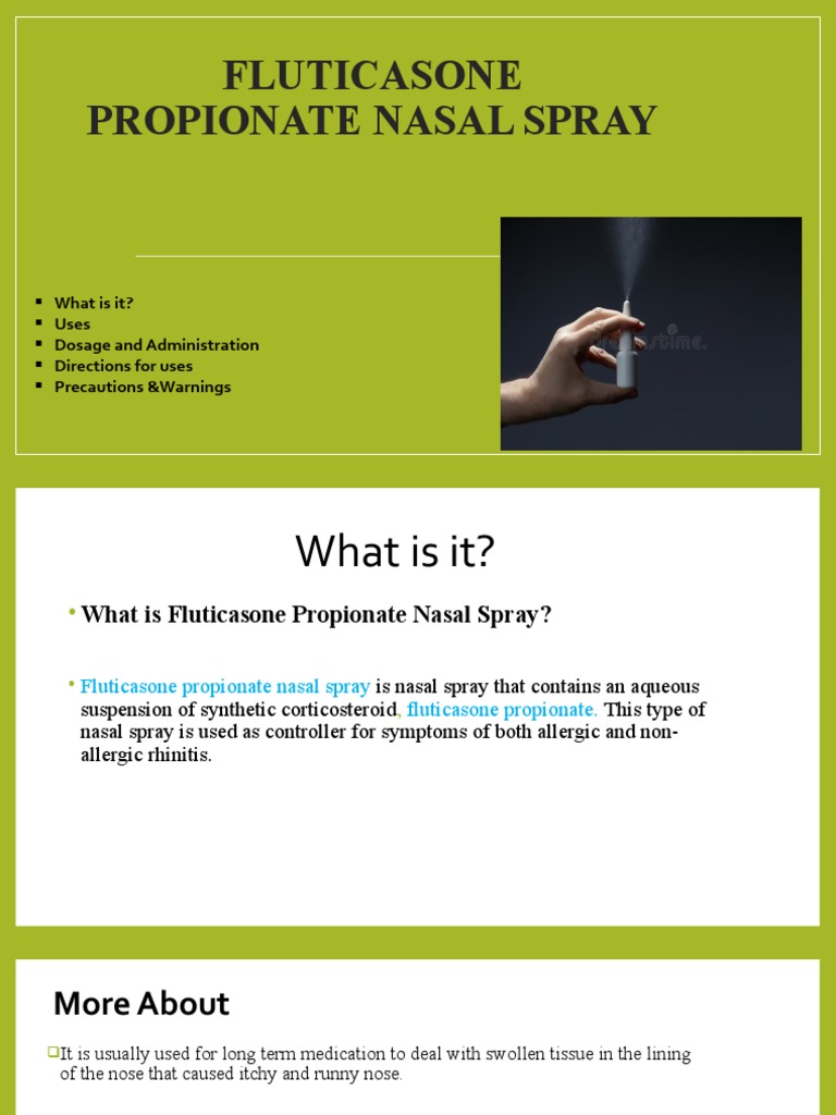 Fluticasone Nasal Spray Dosage Guide — Optum Perks – PCETSK