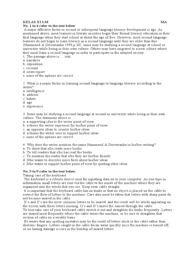 Bahasa Inggris Kelas Xi Lm Pdf