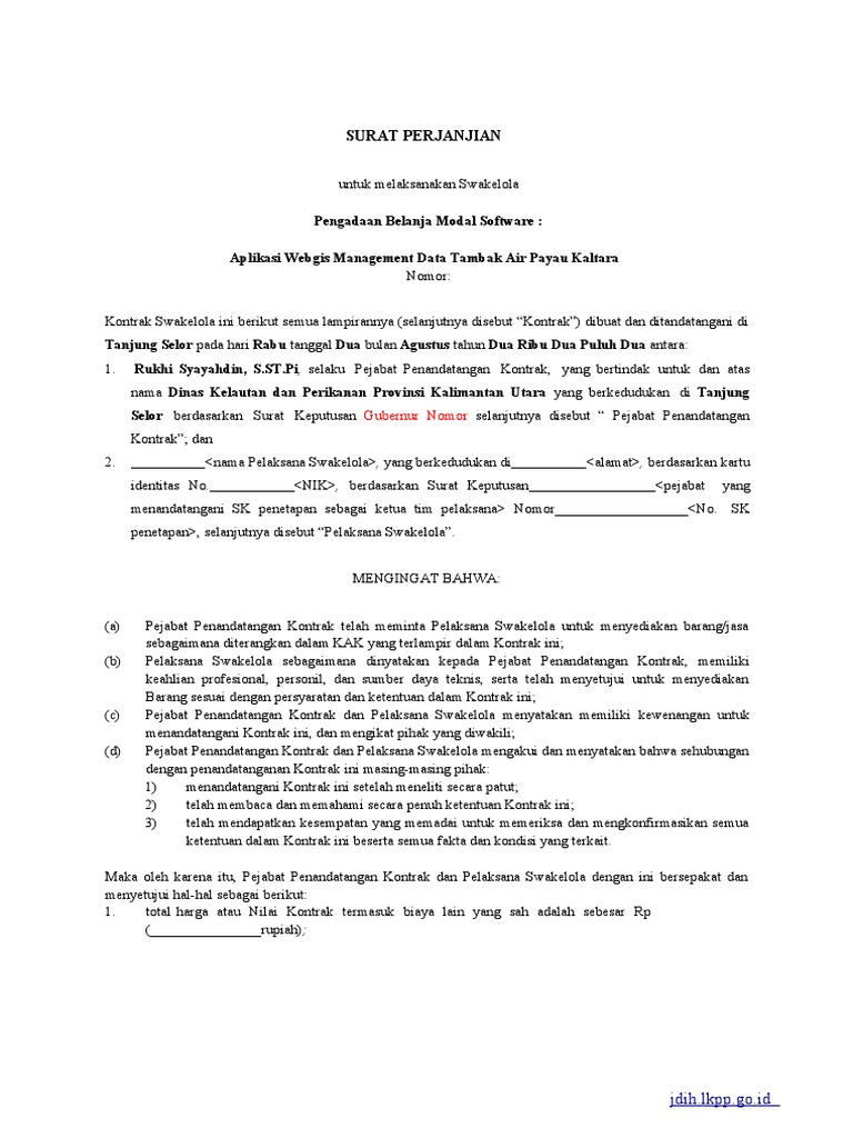 MDP Swakelola Tipe 2 | PDF