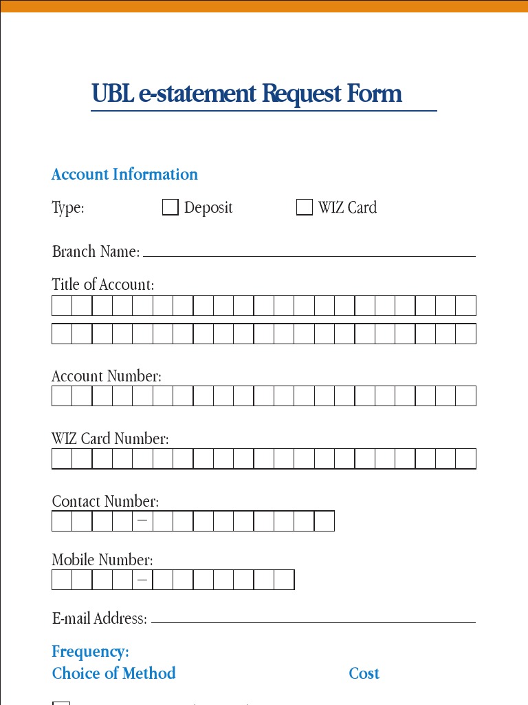 Activation Form | PDF | Finance & Money Management