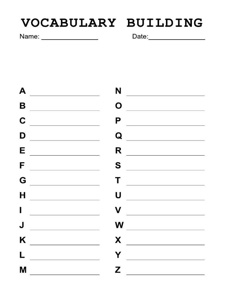 A-Z Game Template | PDF