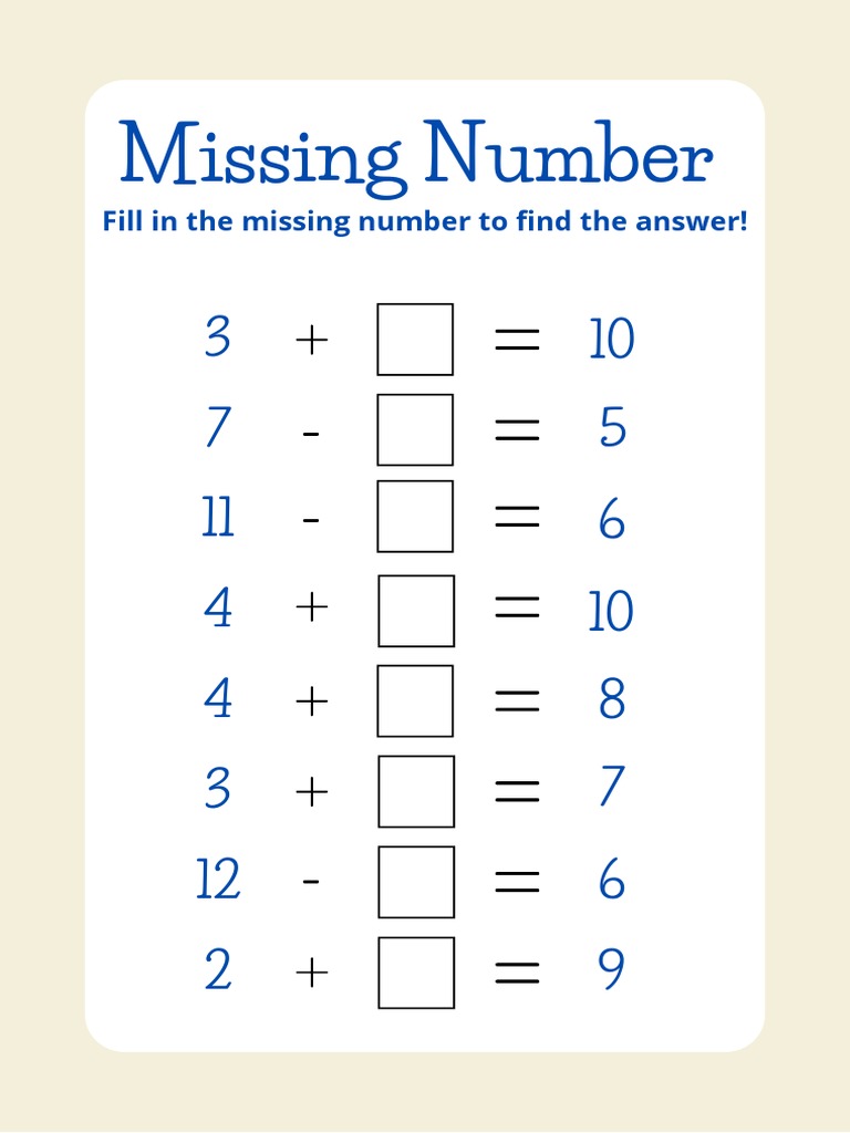 Yellow Find The Answer Maths Worksheet | PDF