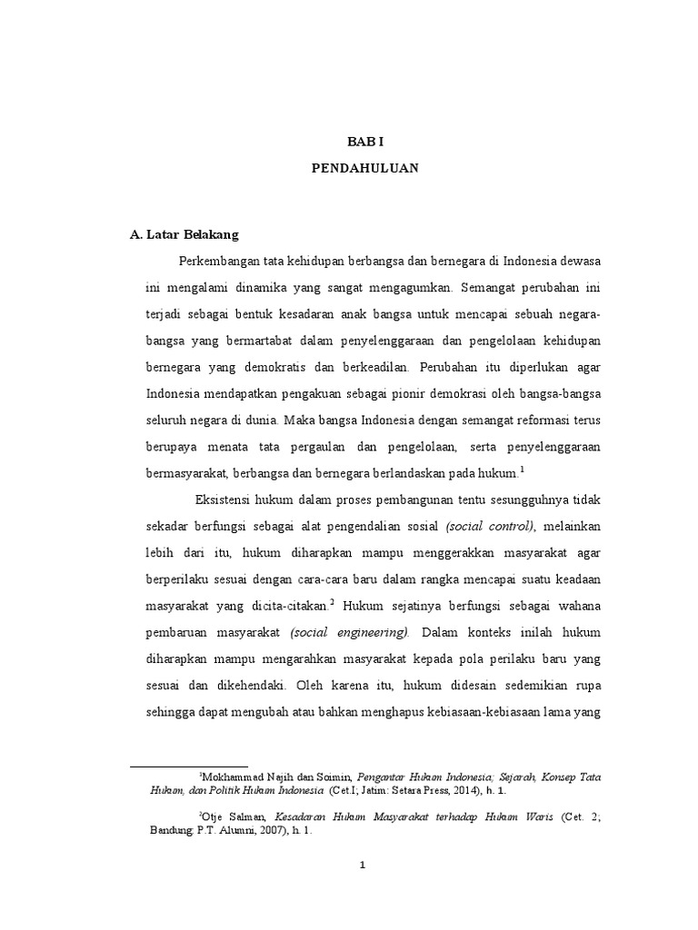 Contoh Proposal Tesis | PDF