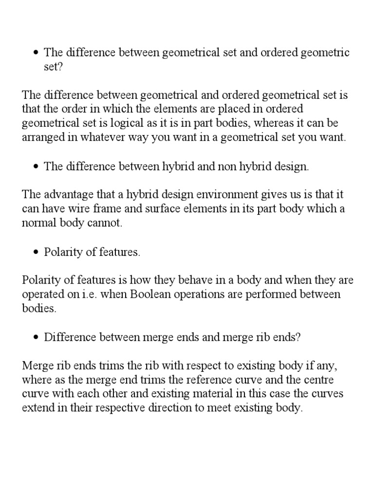 Geometrical Sets & Design Differences | PDF