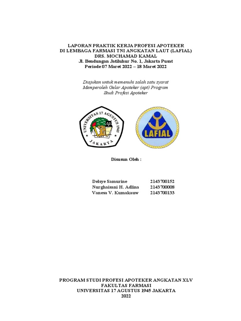 Laporan Pkpa Industri Lafial | PDF