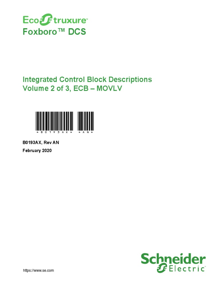 B0193ax2 - An-Integrated Control Block Descriptions (Vol 2) - (ECB - MOVLV) | PDF | Parameter ...