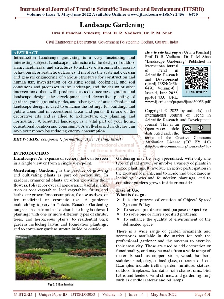 Landscape Gardening | PDF | Botany