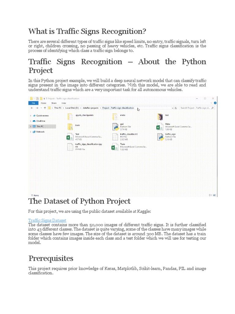 Traffic Signs Recognition | PDF | Computing | Computer Science