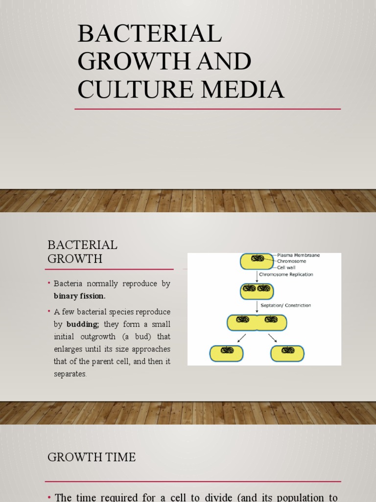 Bacterial Growth and Culture Media | PDF | Growth Medium | Bacteria