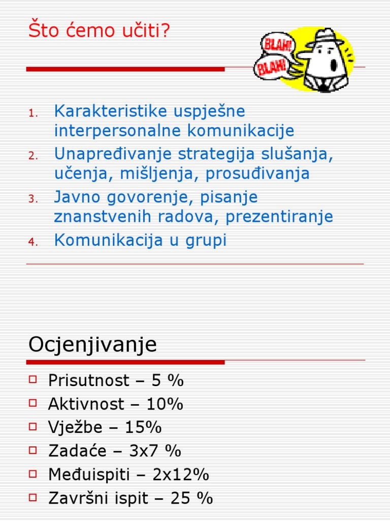 Slajdovi 1 Sto Je Komunikacija | PDF