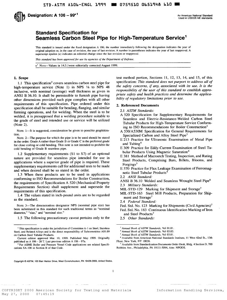 Astm A106 | PDF