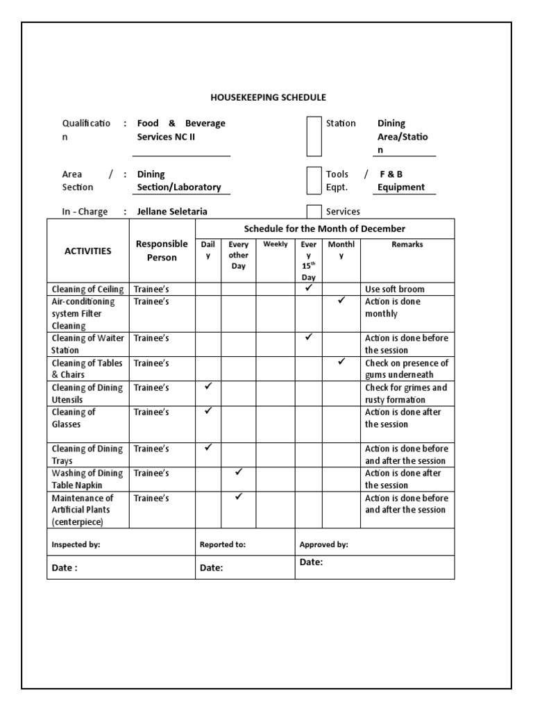 MTF 9 Form Sample For FBS | PDF | Tableware | Food And Drink