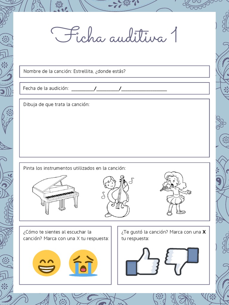 Fichas para Imprimir | PDF