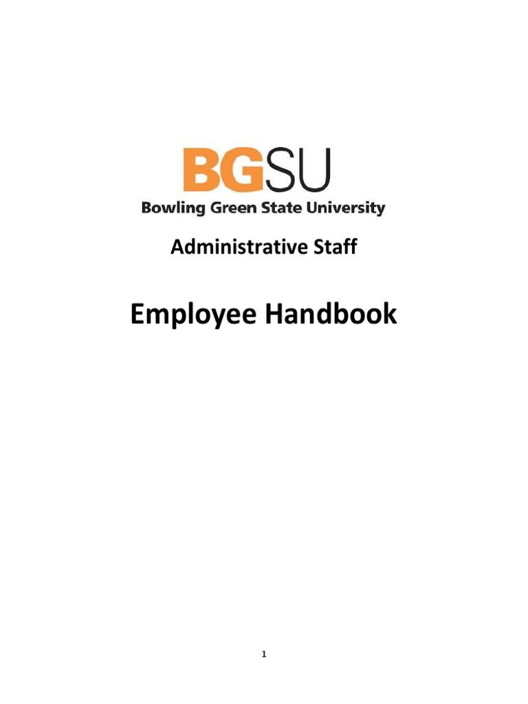 BGSU Administrative Staff Handbook | PDF | Sexual Harassment | Employment