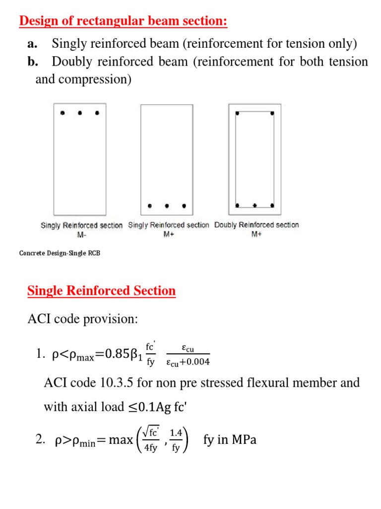 2 Singly RCB-slight | PDF | Beam (Structure) | Materials Science
