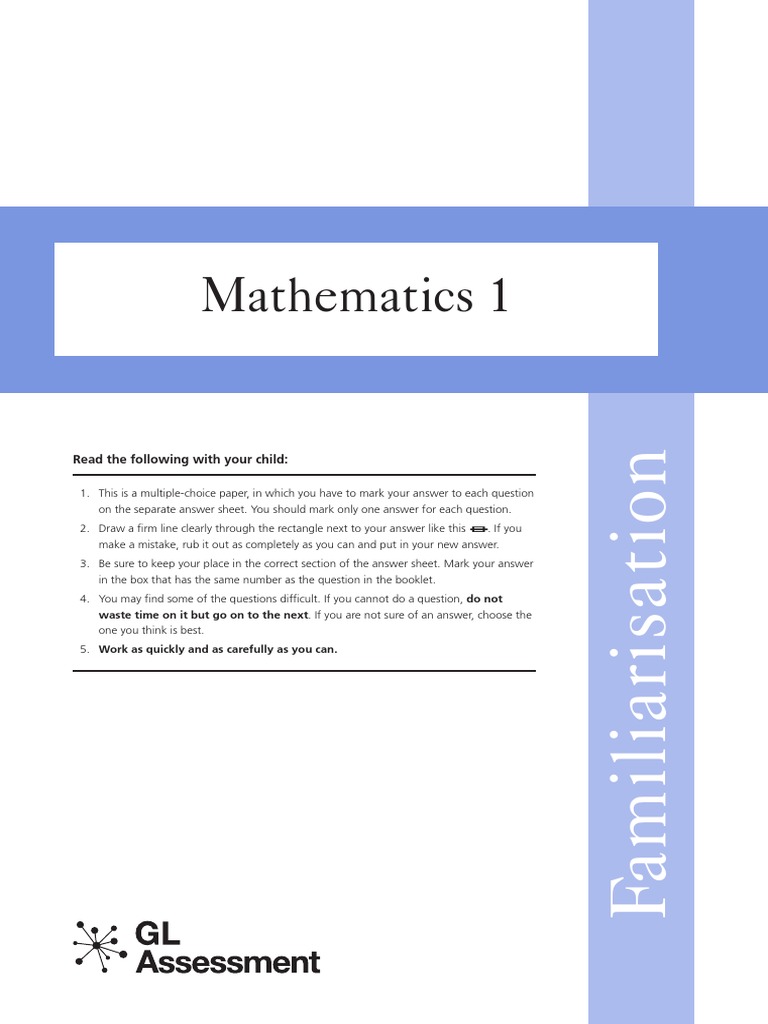 Maths - 1 - Test Booklet PDF | PDF | Multiplication