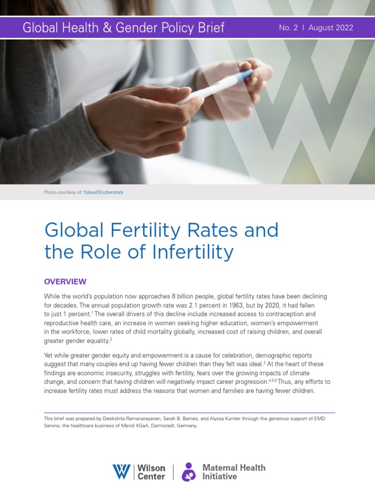 Global Fertility Rates and The Role of Infertility | PDF | Infertility ...