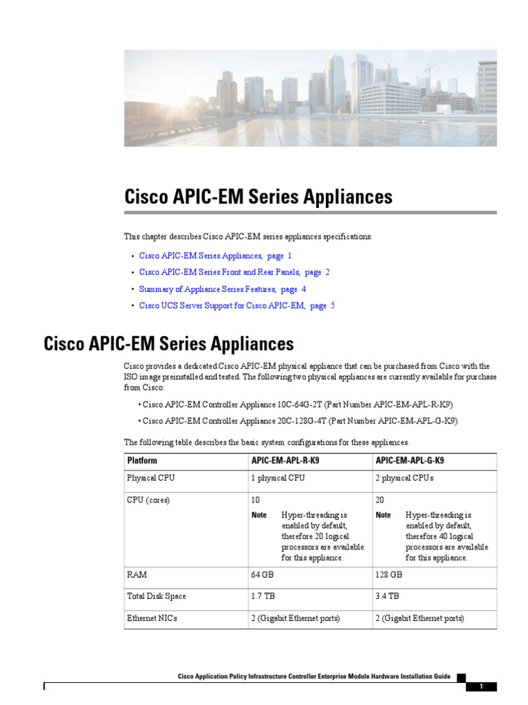 Cisco Apic-Em Dispocitivo | PDF | Central Processing Unit | Electronics