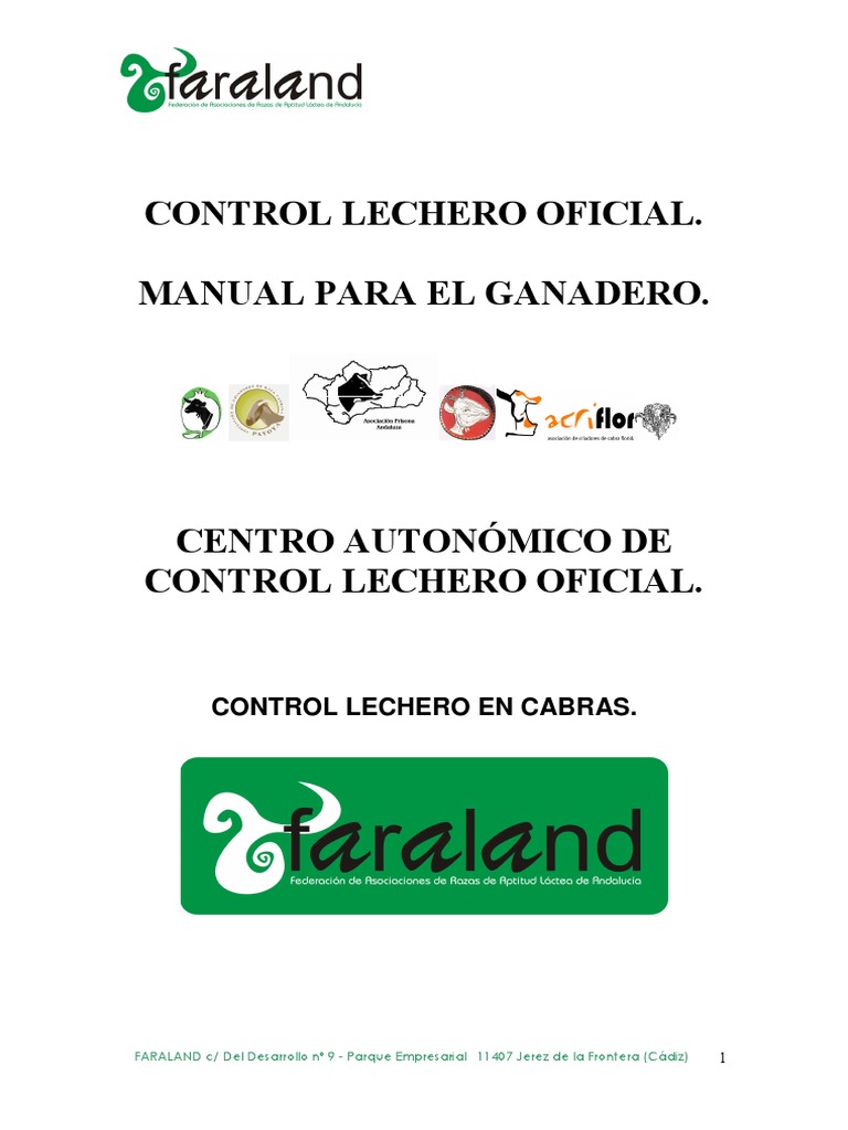 Manual de Control Lechero para Ganaderos de Cabras | PDF | Leche | Amamantamiento