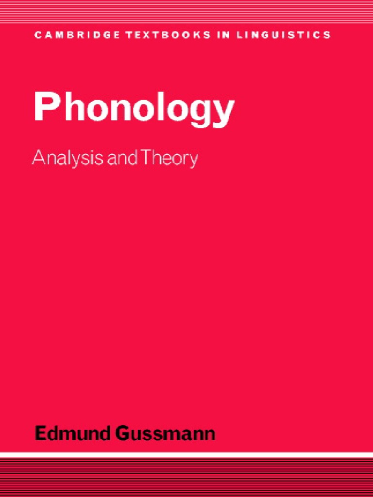 Phonology: Analysis & Theories | PDF | Syllable | Phonetics