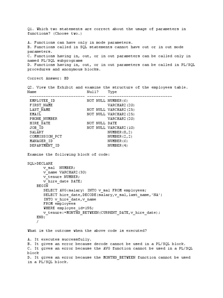 4F5B0E8125E8E63B | PDF | Pl/Sql | Subroutine