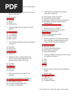Year 9 Chemistry Test | PDF | Chemical Elements | Chemical Reactions