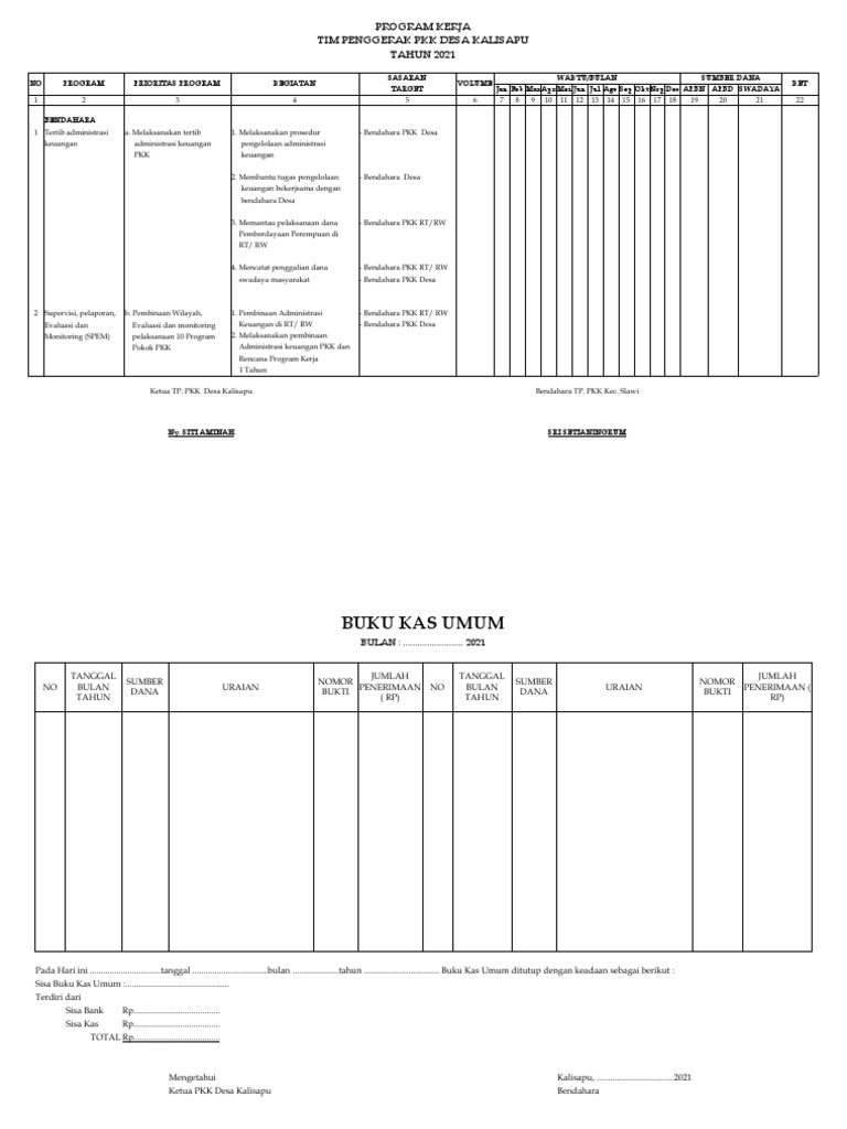 Bendahara TP PKK | PDF