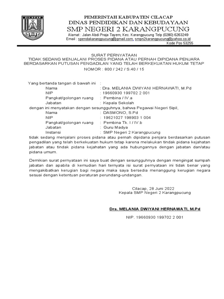 Super Hukdis Dan Tidak Pernah Dipidana | PDF