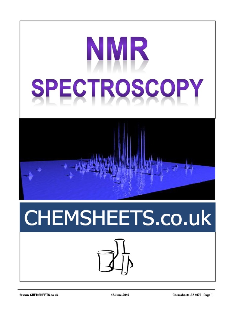 NMR Booklet Questions | PDF | Nuclear Magnetic Resonance | Proton ...