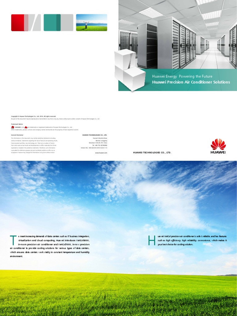 HUAWEI Precision Air Conditioner Product Catalogue | PDF | Data Center ...