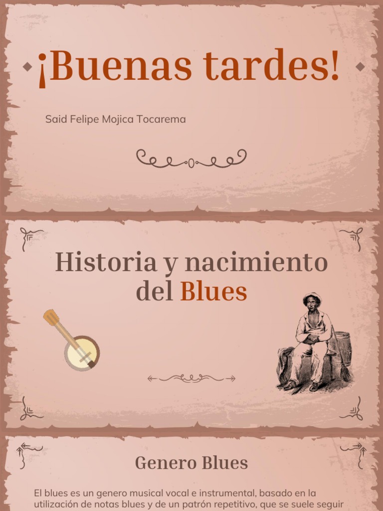 Orígenes y desarrollo del blues como género musical afroamericano | PDF ...