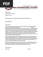 House Captain Application | PDF | Cognitive Science | Psychology