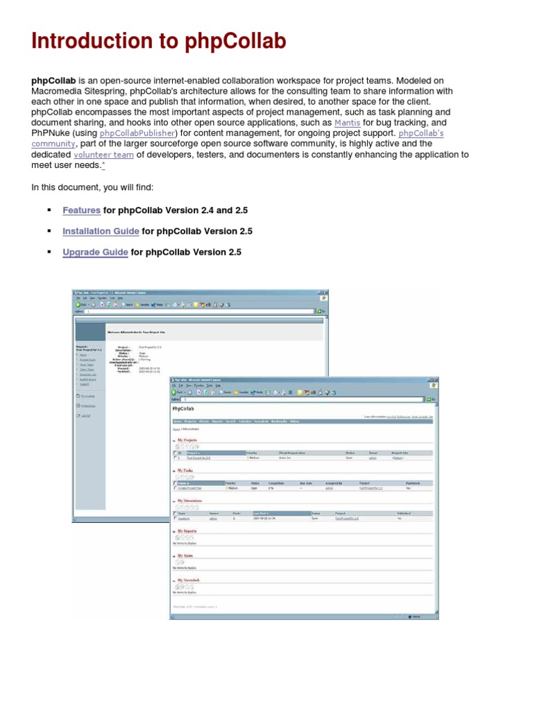 Phpcollab Install | PDF | Password | Login
