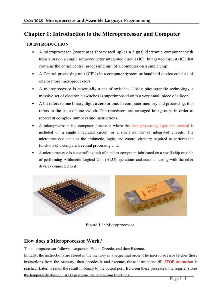 An Introduction to Microprocessors: Tracing the Evolution from Early 4-Bit Models to Modern 32 ...