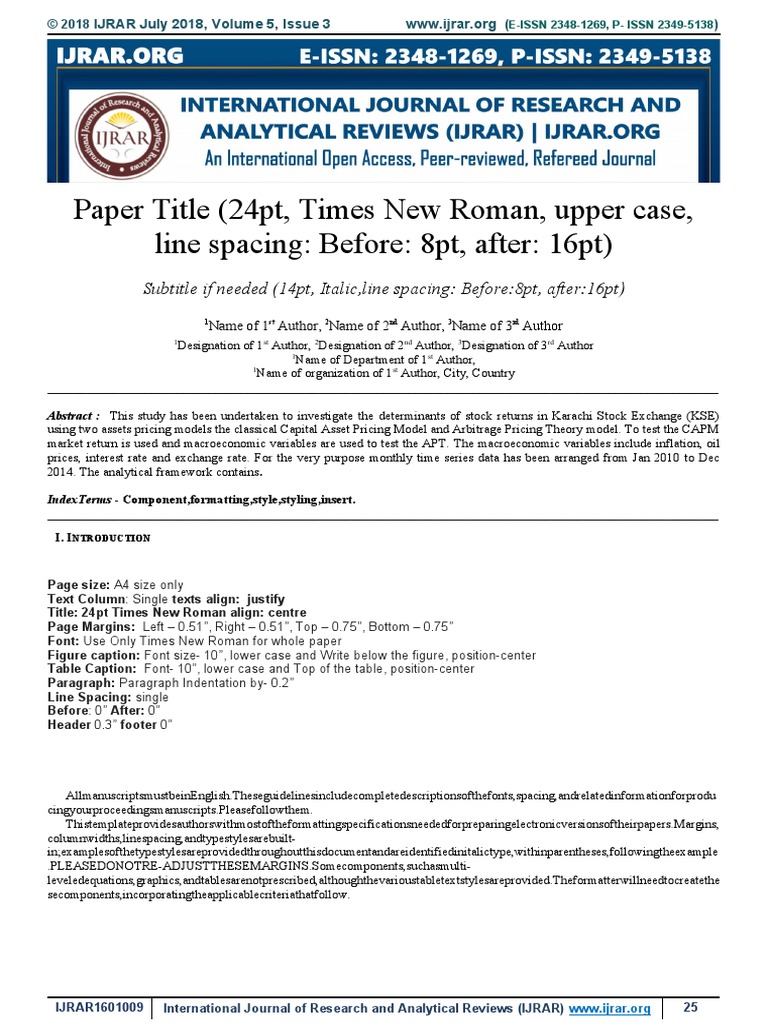 Paper Title (24pt, Times New Roman, Upper Case, Line Spacing: Before ...