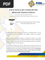 Guía SARA V3: Valoración de Riesgo Violencia | PDF | Evaluación | Violencia