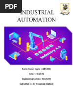 Project Report On Industrial Automation | PDF